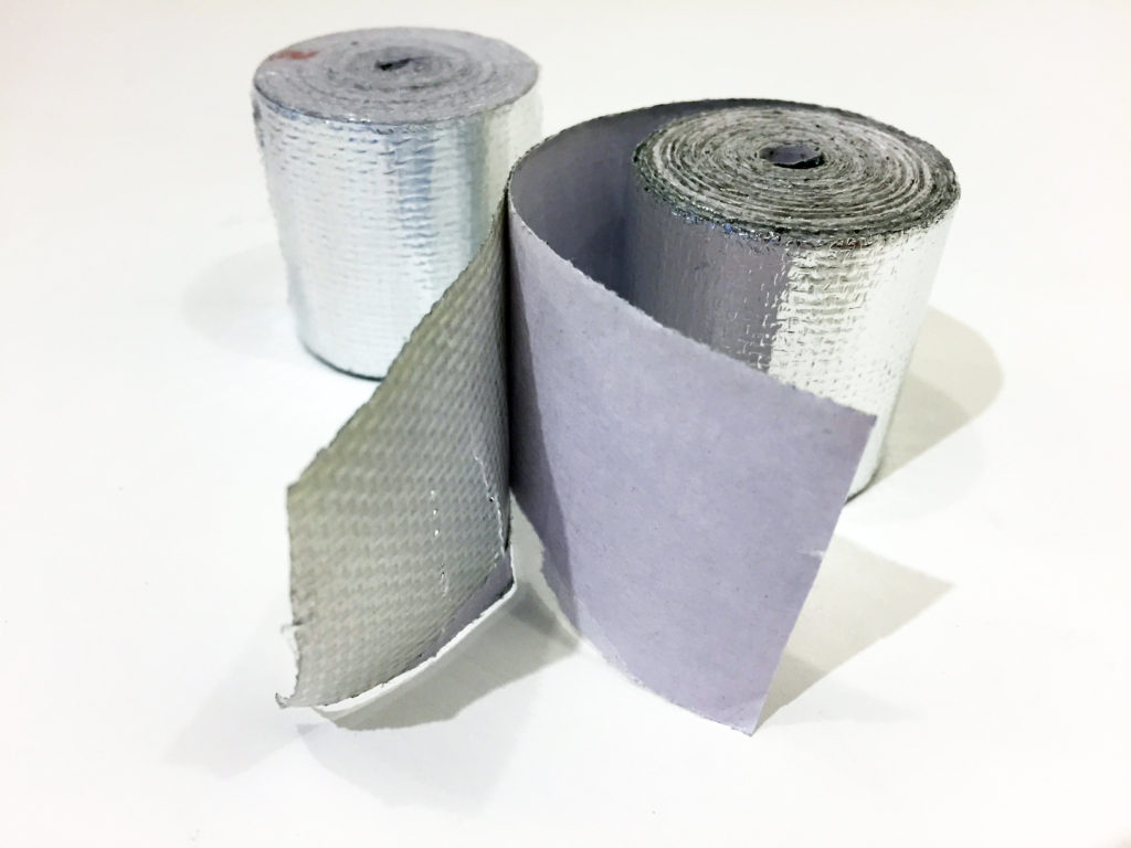 Adhesive Silver Aluminium Heat Shield Tape, 4.5m x 50mm x 0.2m