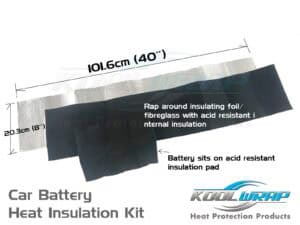 Car Battery Insulation Heat Shield Kit
